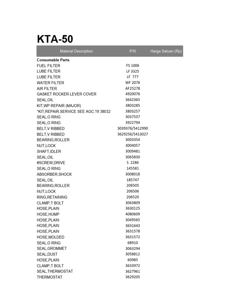 Kta 50 Kta 19 | PDF | Fuel Injection | Turbocharger