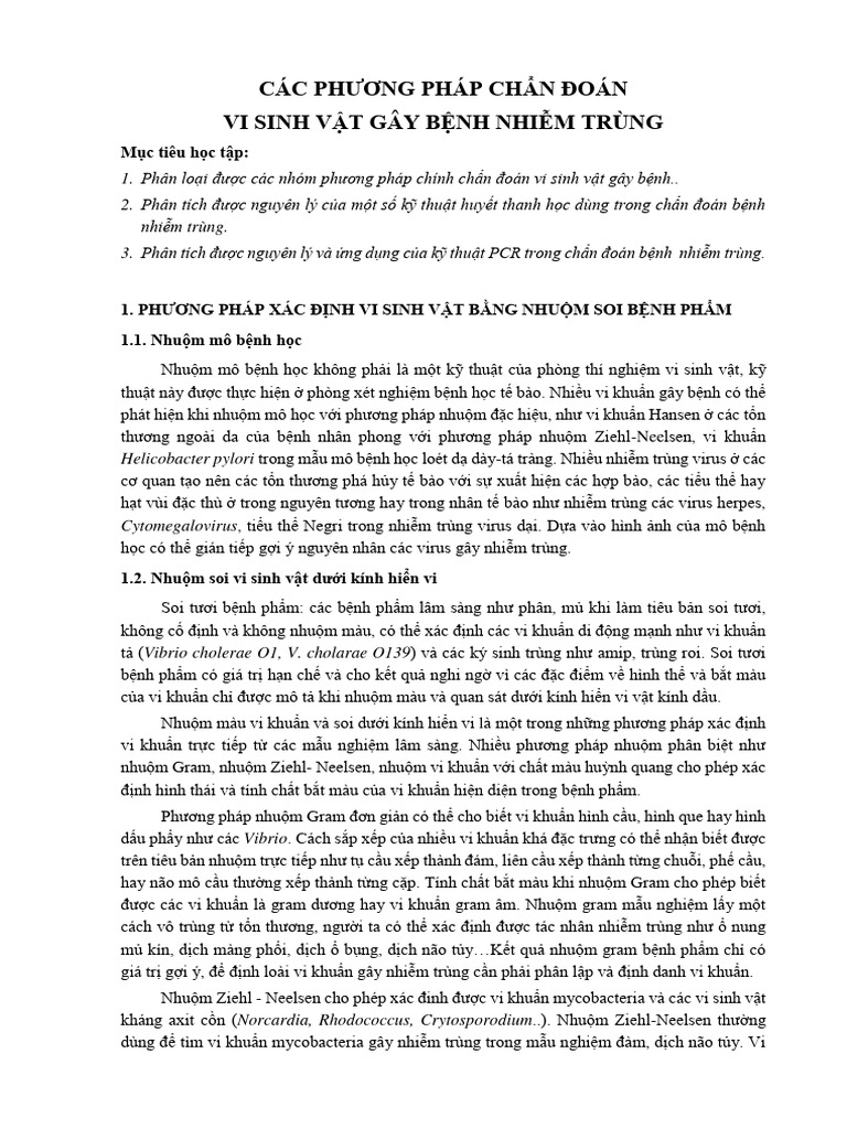 GT - KỸ THUẬT CHẨN ĐOÁN VSV | PDF