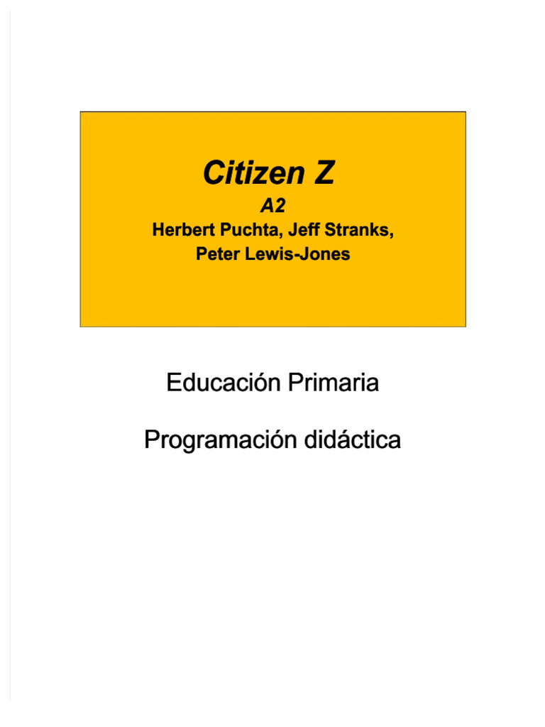 PDF Programacion Didactica Ingles Primaria Citizen Compress | PDF | Lingüística