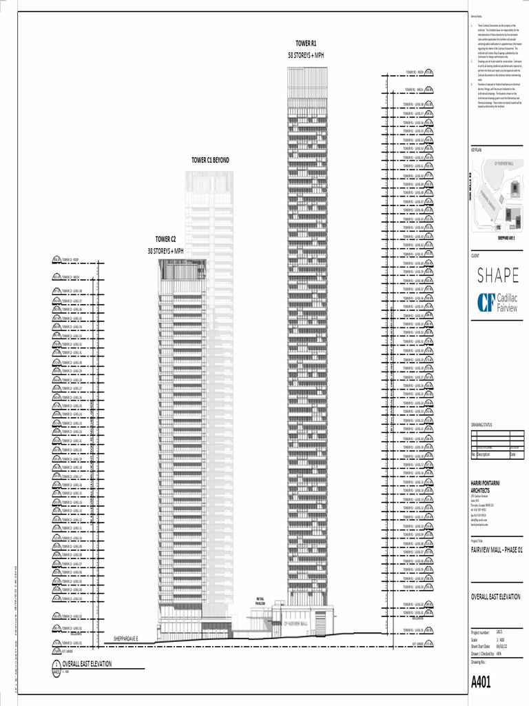 6 Architectural Plans Part 3 of 3 1800 Sheppard Avenue East | PDF ...