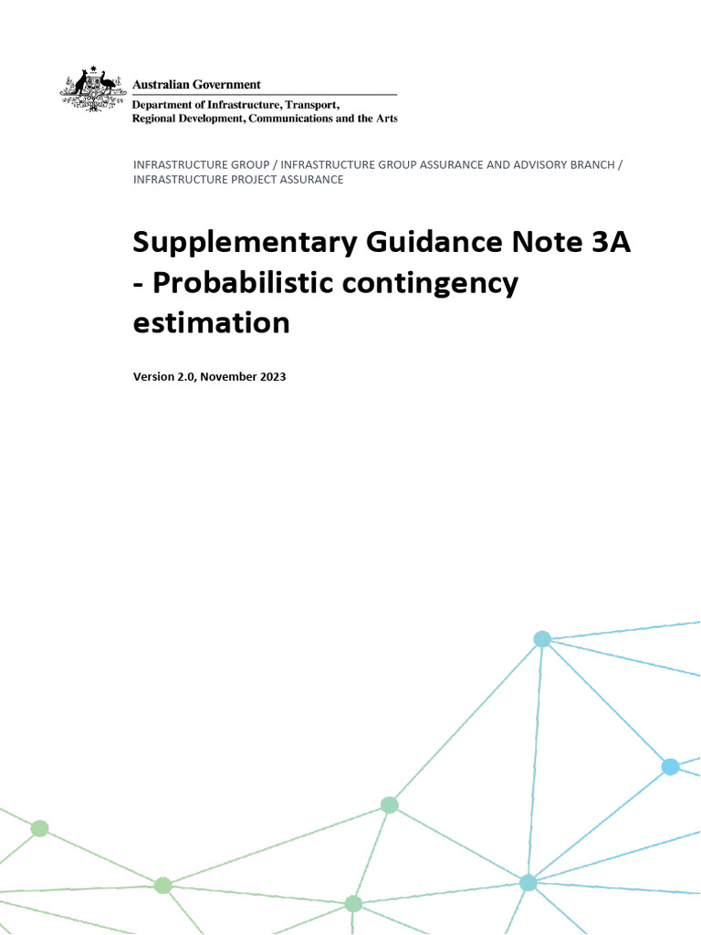 Supplementary Guidance Note 3A Probabilistic Cost Estimation v2 | PDF ...
