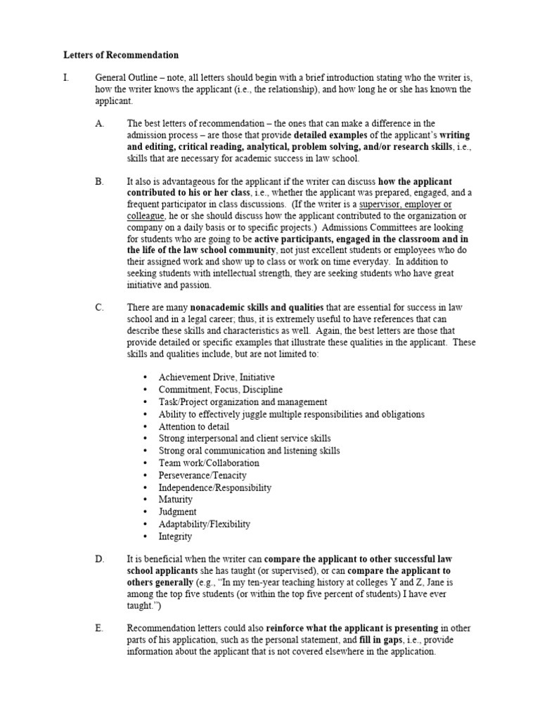 JD LOR General Outline | PDF | Learning | Social Psychology