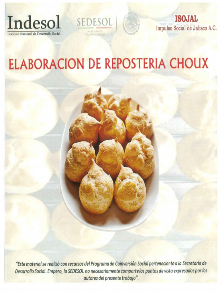 Elaboracion Reposteria Choux | PDF