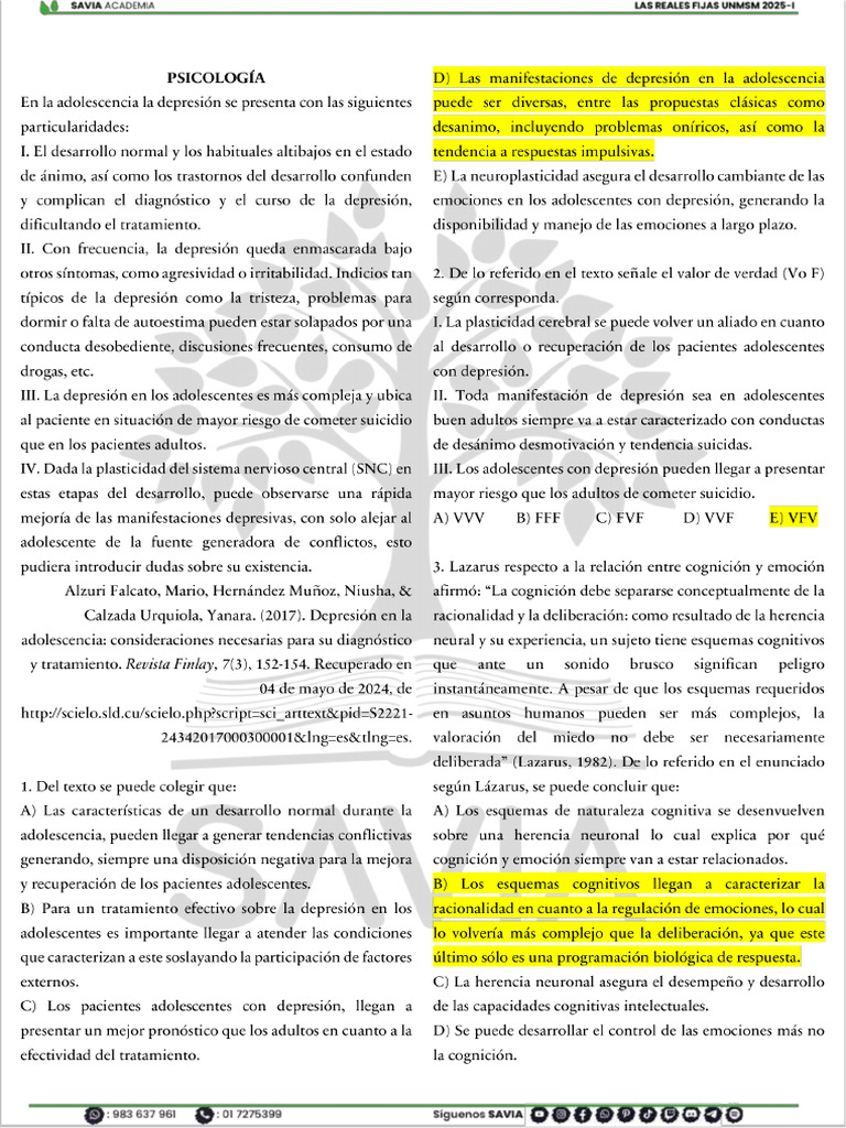 Psicología Sem9-1 | PDF