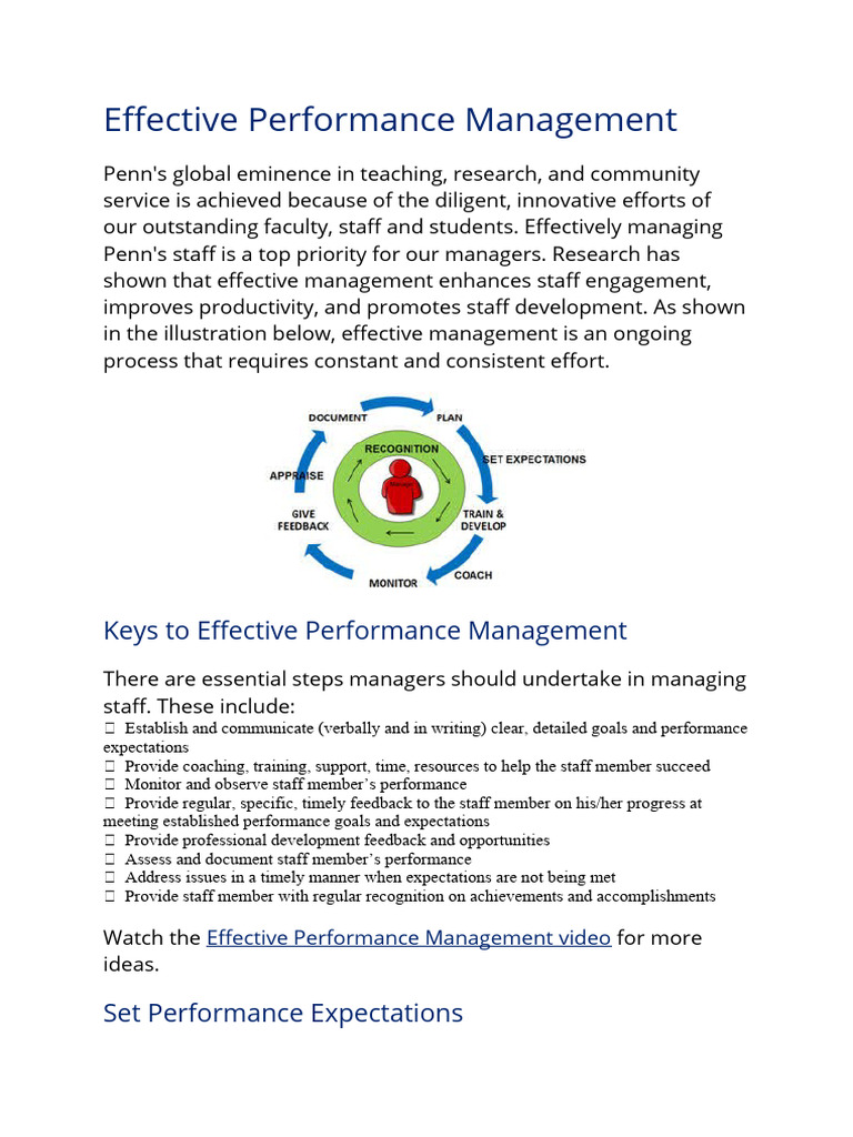 Effective Performance Management Download Free Pdf Goal Performance Appraisal