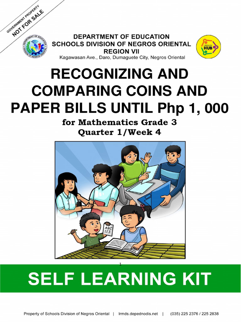 Grade 3 Math: Money Recognition Q1W4 | PDF | Philippines | Currency