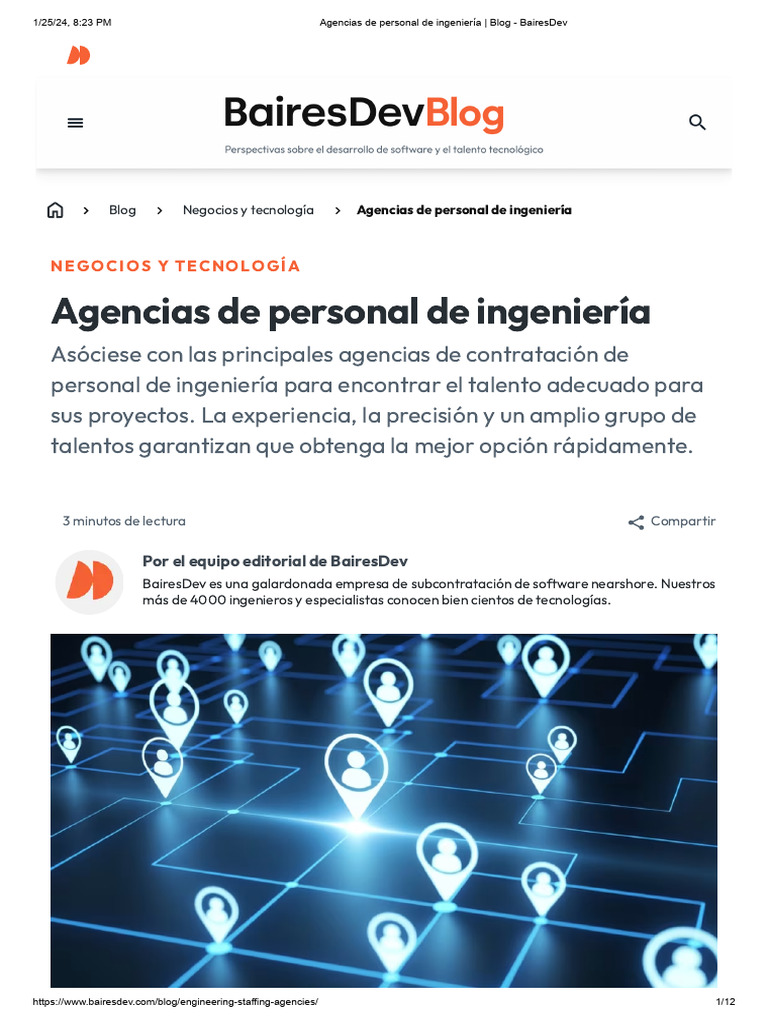 Agencias de Personal de Ingeniería - Blog - BairesDev | PDF | Informática | Economias