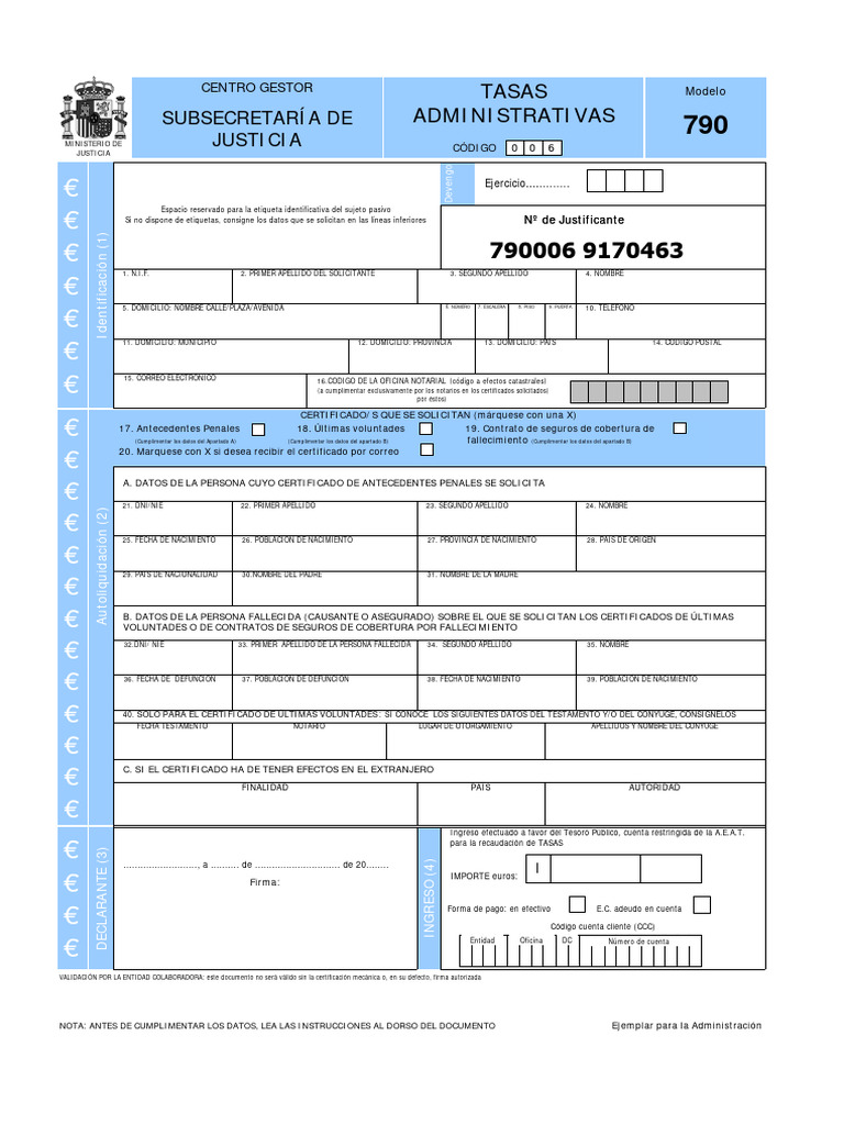 199 Formulario-790-006 Es Es | PDF | Documento de identidad | Seguro