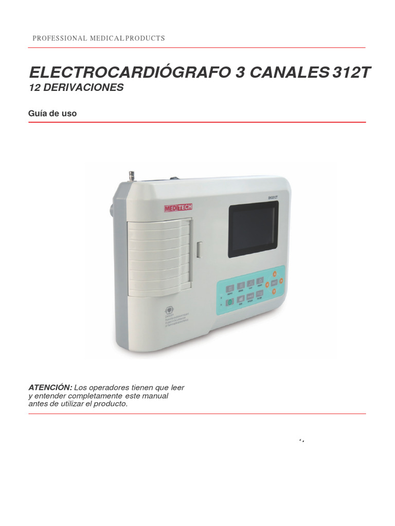 EKG312T Spanish | PDF | Electrocardiografia | Ventana (informática)