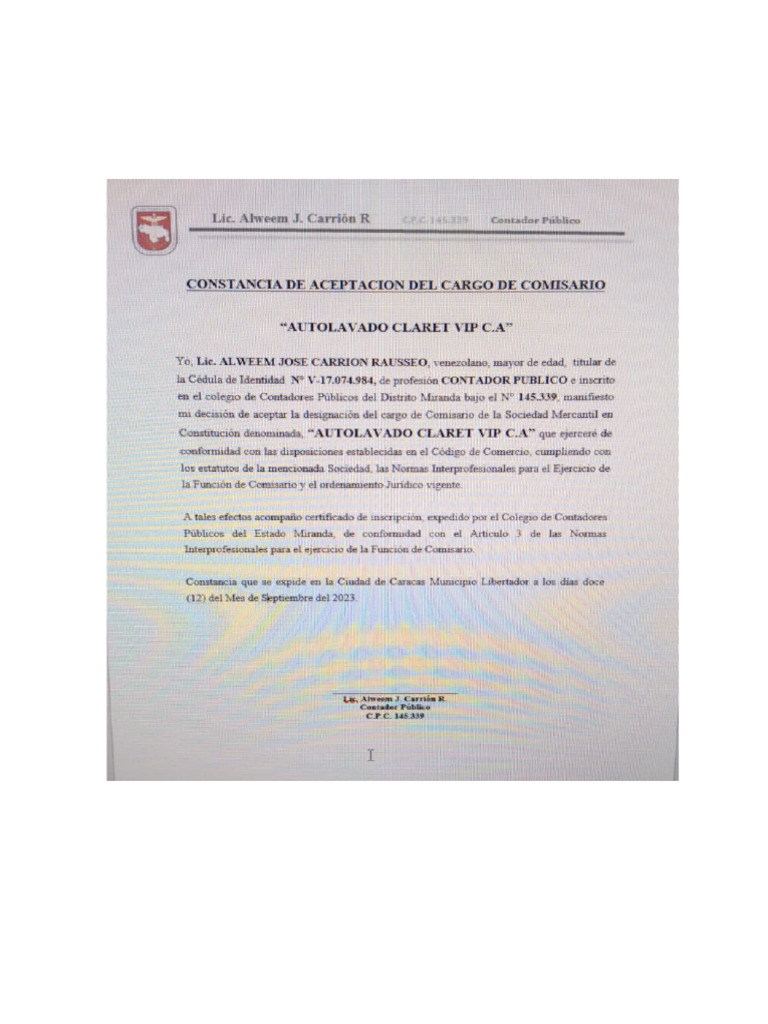 Autolavado Claret | PDF