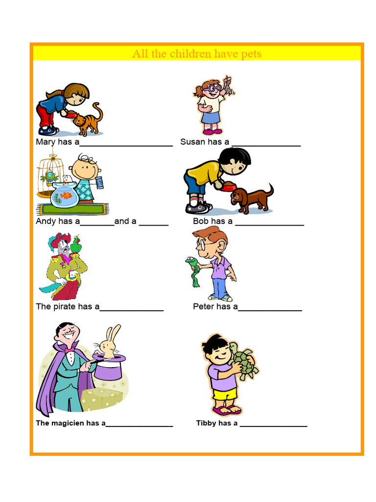 All The Children Have Pets | PDF