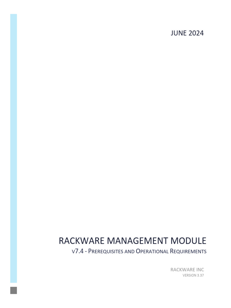 RMM v7.4 Prerequisites and Operational Requirements v3.37 | PDF ...