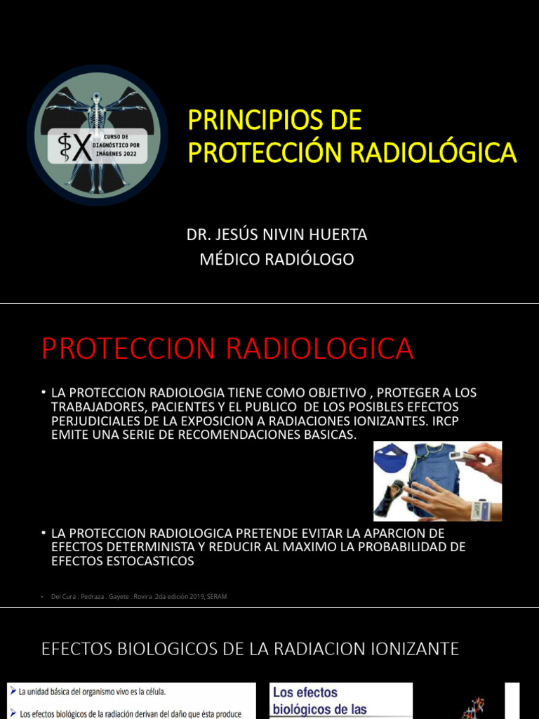 Principios+de+la+proteccion+radiologica Dr+nivin | PDF | Protección de radiación | Radiación