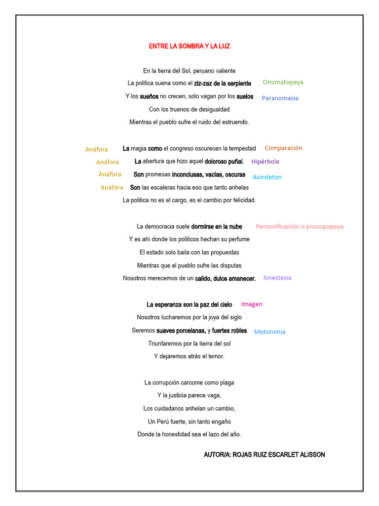 Entre La Sombra y La Luz-Poema | PDF