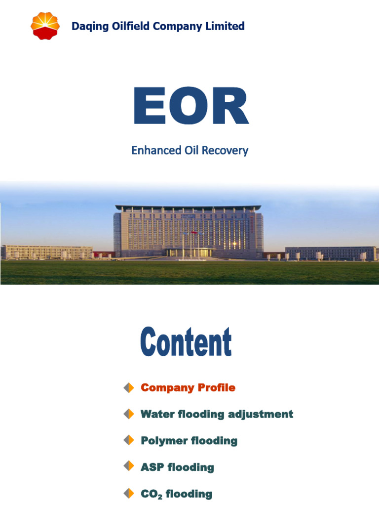 Daqing EOR Introduction (202303) | PDF | Petroleum Reservoir | Viscosity