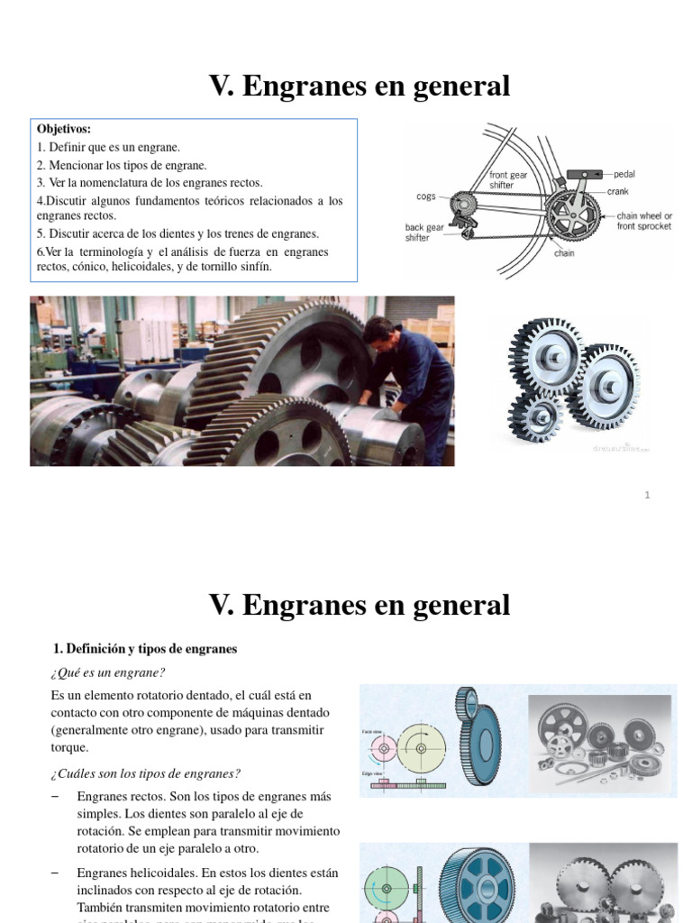 Engrane Recto: Nomenclatura y Teoría | PDF | Engranaje | Mecánica