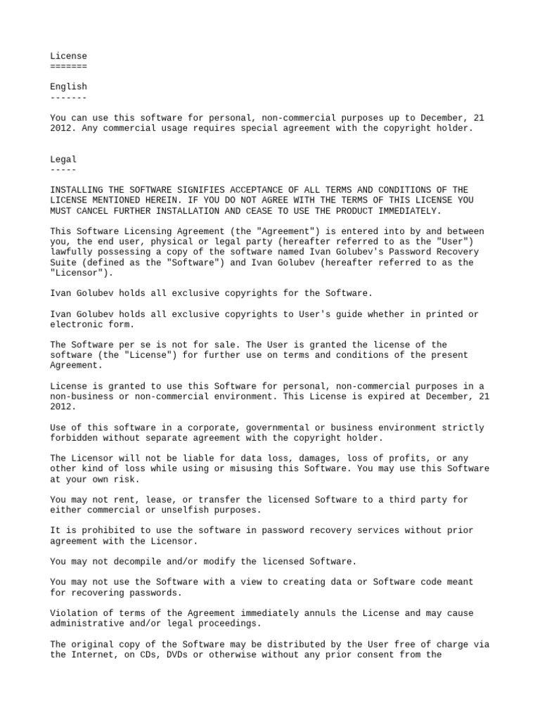 License | PDF | License | Copyright