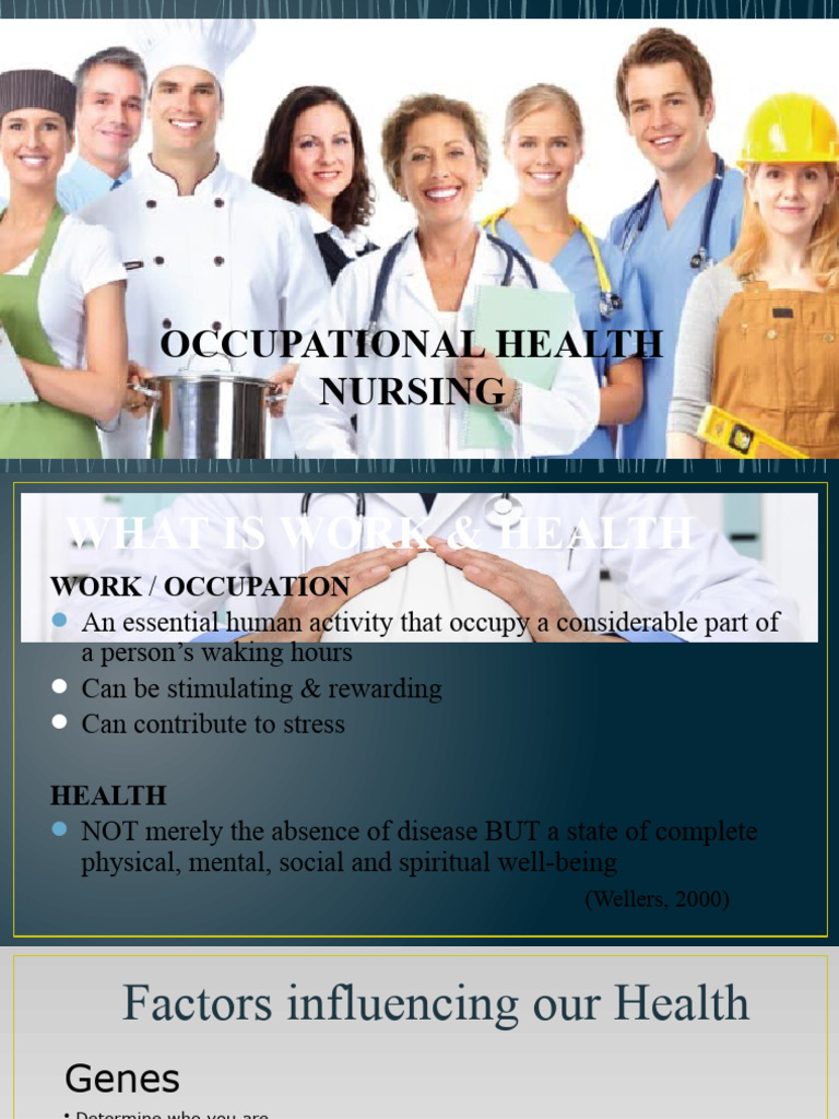 Occupational Health Nursing Overview | PDF | Occupational Safety And ...