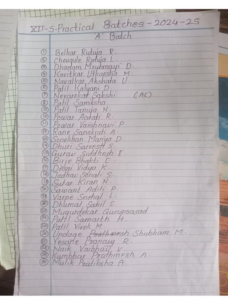 Practical Batches | PDF