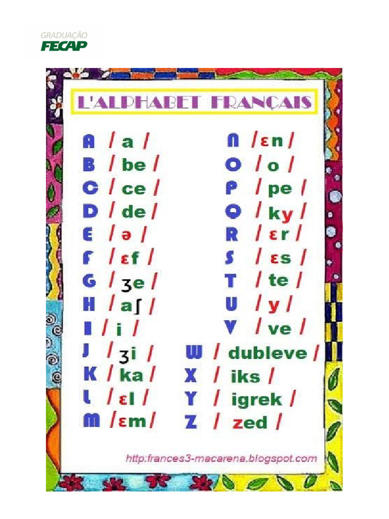 Alphabet en Francais | PDF
