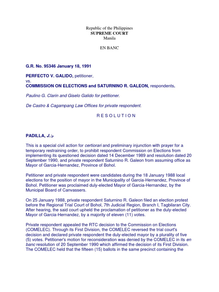 Election Laws | Download Free PDF | Certiorari | Writ Of Prohibition