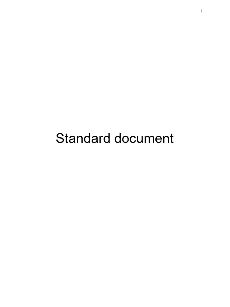 Standard Document | PDF | Employment | Value Added Tax