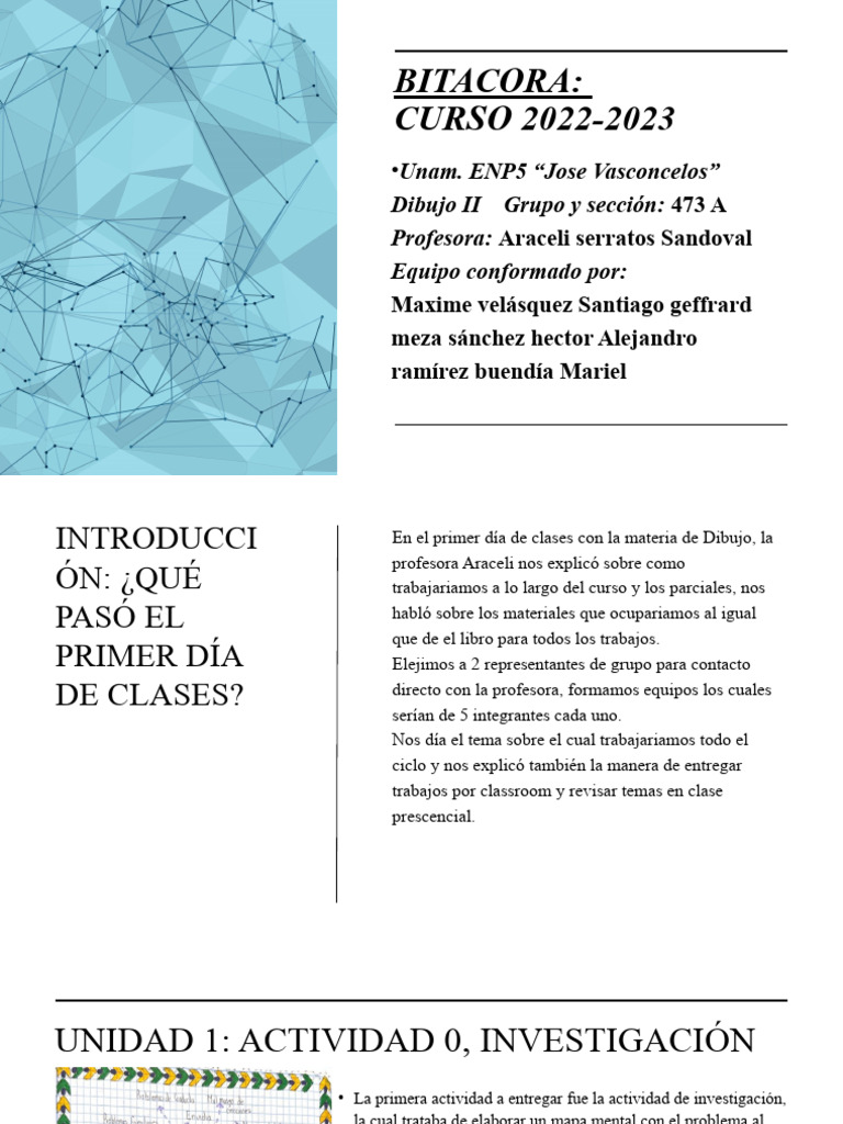 Bitácora de Dibujo II ENP5 2022-2023 | PDF | Color | Tecnicas artisticas