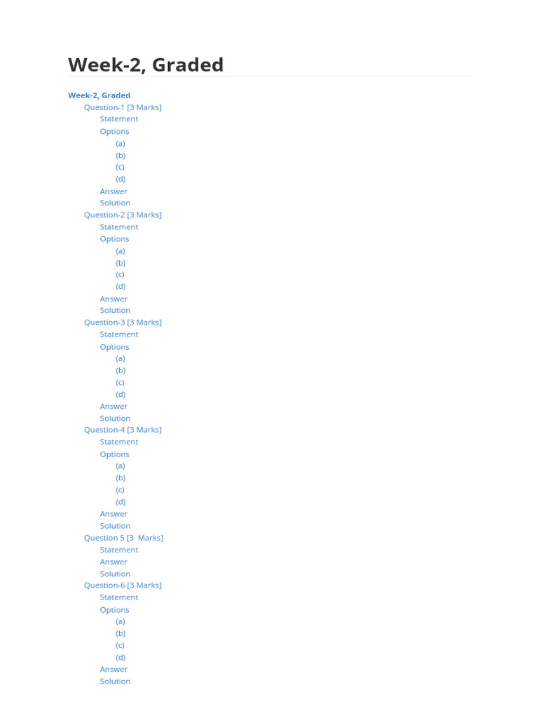 Week - 2 - Practice Assignement - Solution | PDF | Numbers | Mathematics