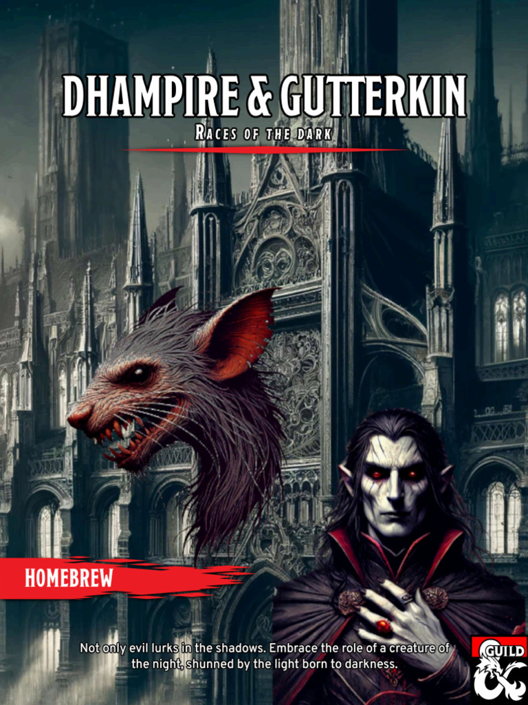 DND 5e Dhampire & Gutterkin | PDF