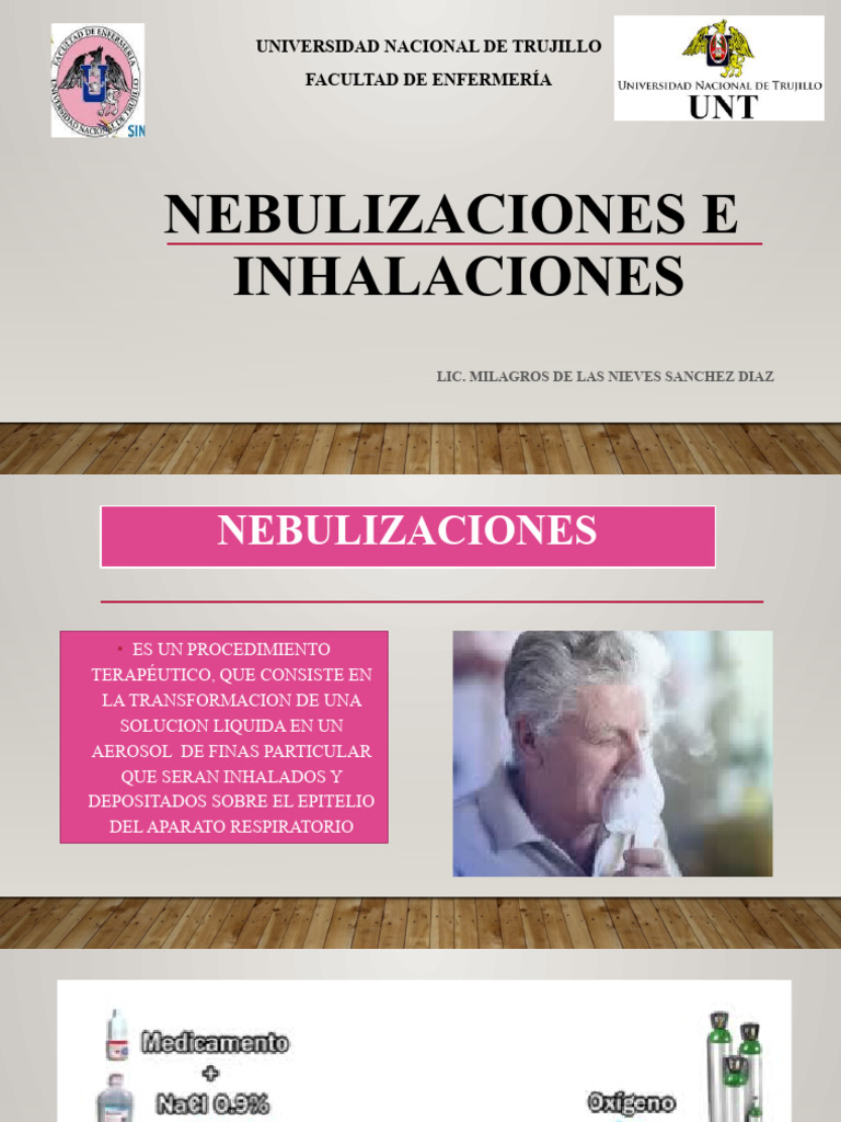 Nebulizaciones e Inhalaciones | PDF | Medicamentos con receta | Asma