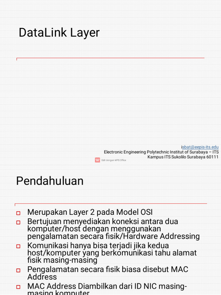 Understanding Data Link Layer Basics | PDF | Telecommunications ...