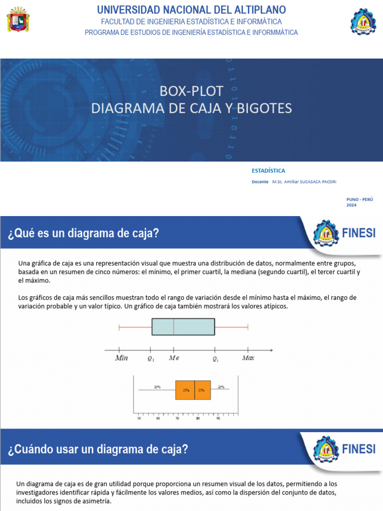 Semana 8 - Box-Plot | PDF | Mediana | Cuantil