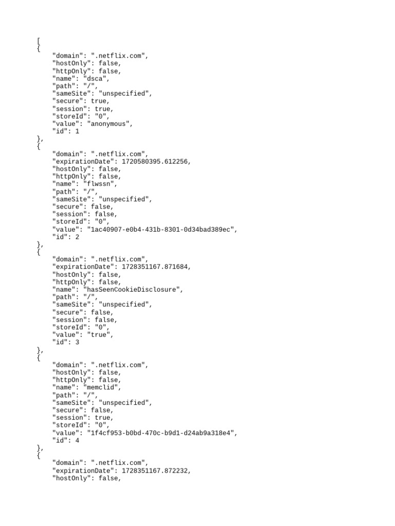 Netflix Cookies | PDF | Computers