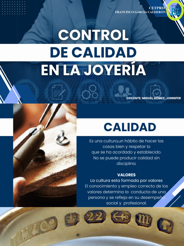 Control de Calidad en Joyería | PDF