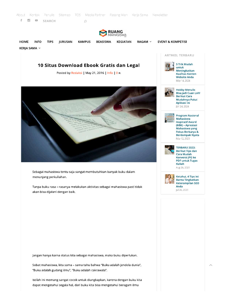 Link Buku Online Gratis | PDF