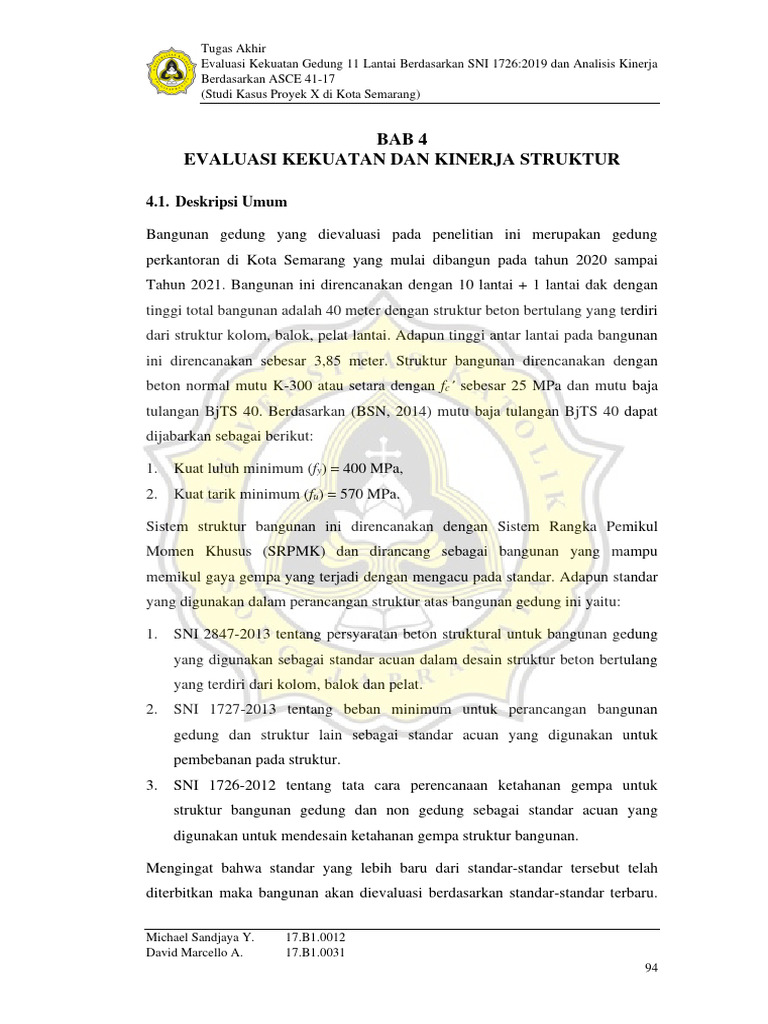 Evaluasi Kekuatan Gedung 11 Lantai | PDF | Teknologi & Rekayasa