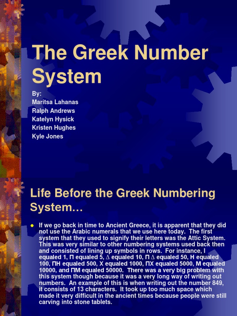18 Greek Number System PP | PDF | Greek Alphabet | Numbers