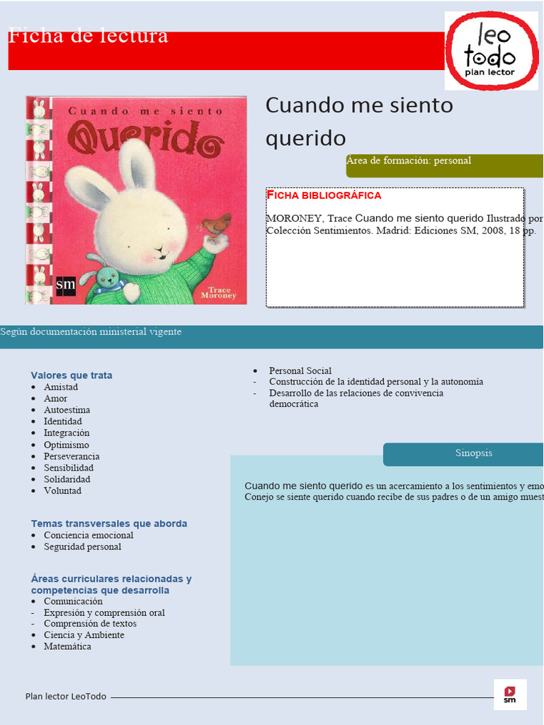 Cuando Me Siento Querido Ficha LeoTodo | PDF | Autoestima | Amor