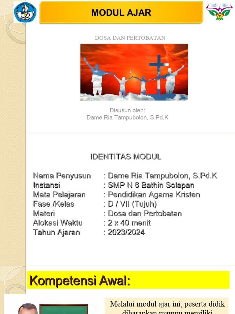 Template Modul Ajar | PDF