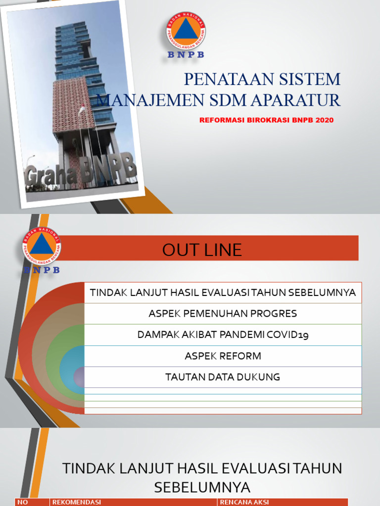 Pokja Penataan SDM RB BNPB Final | PDF