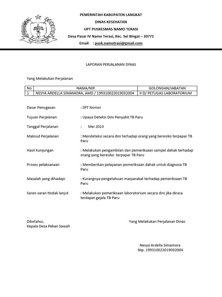 LPD BOK Pekan Sawah Dan Durian Lingga | PDF