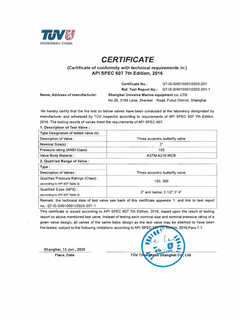 Fire Test Report-Butterfly Valves combine | Download Free PDF | Valve ...