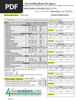 Home Services Program Timesheet 2025 | PDF