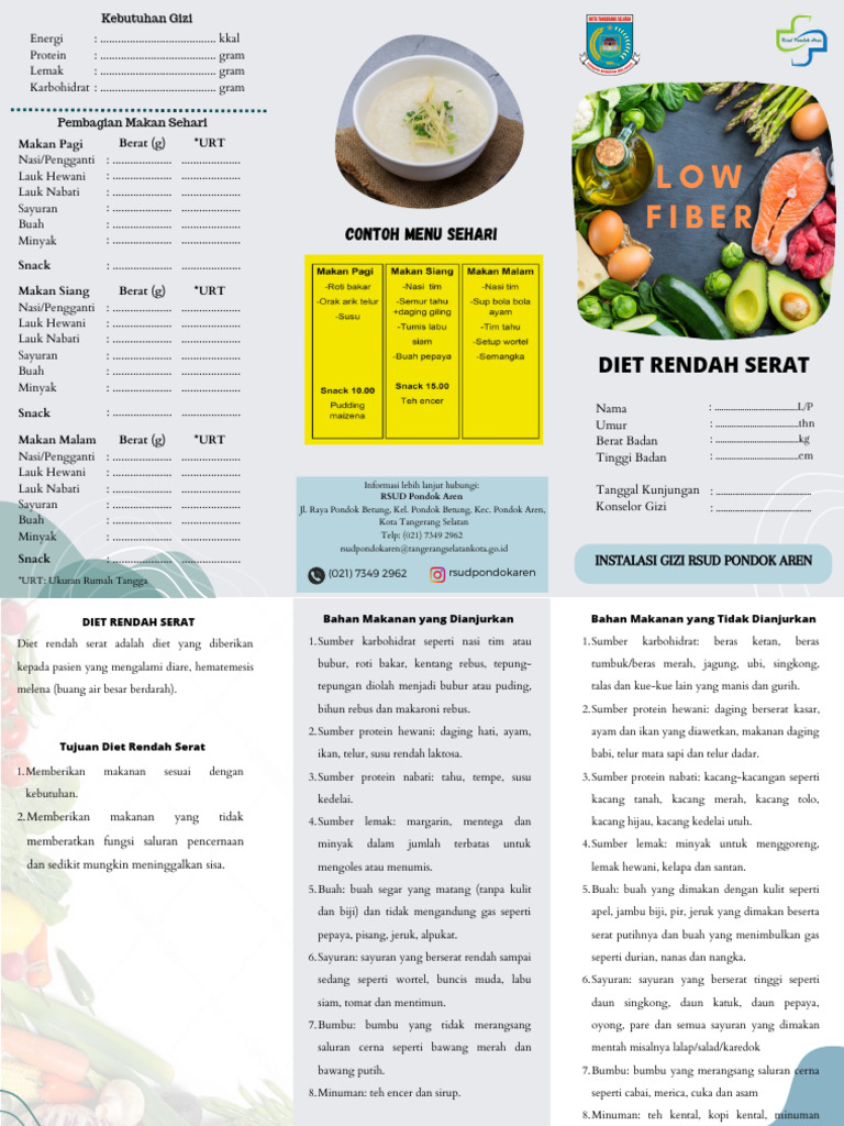 Leaflet RENDAH SERAT | PDF