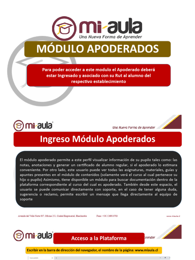 Acceso y Funciones del Módulo Apoderado | PDF | Informática | ciberespacio