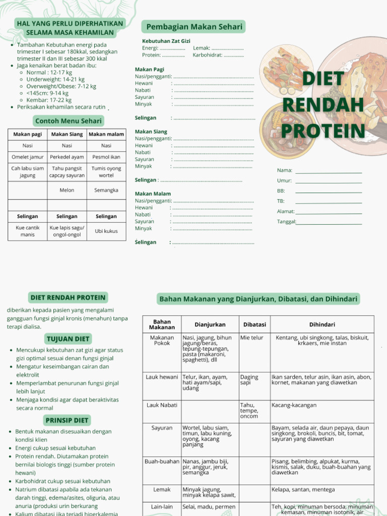 Leaflet Rendah Protein | PDF