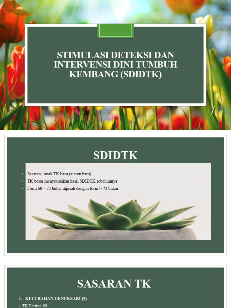 Sasaran SDIDTK untuk TK di Semarang | PDF | Kesehatan Holistik