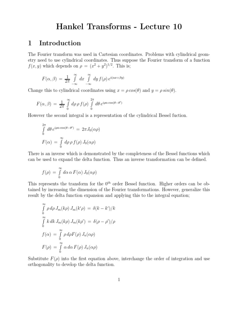 Lecture 10 | PDF | Laplace Transform | Coordinate System