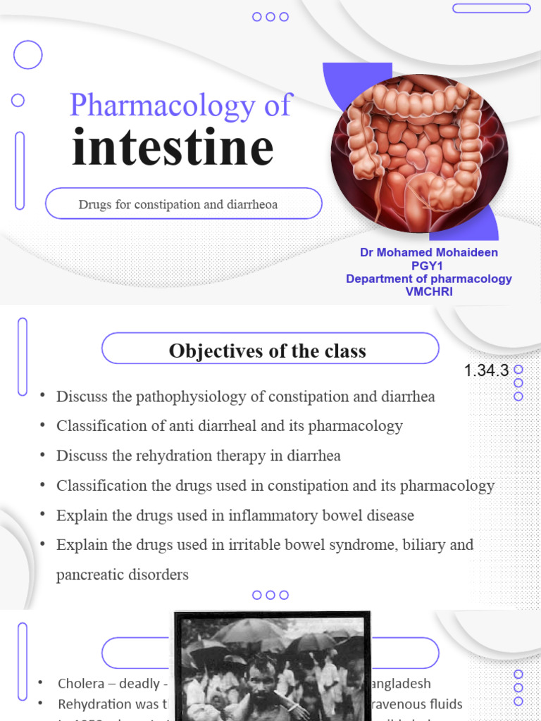 Pharmacology of Colon Edited | PDF | Diarrhea | Gastroenterology