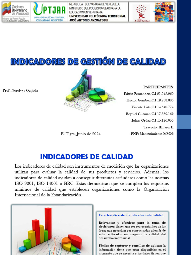 INDICADORES DE CALIDAD | PDF | Calidad (comercial) | Economias